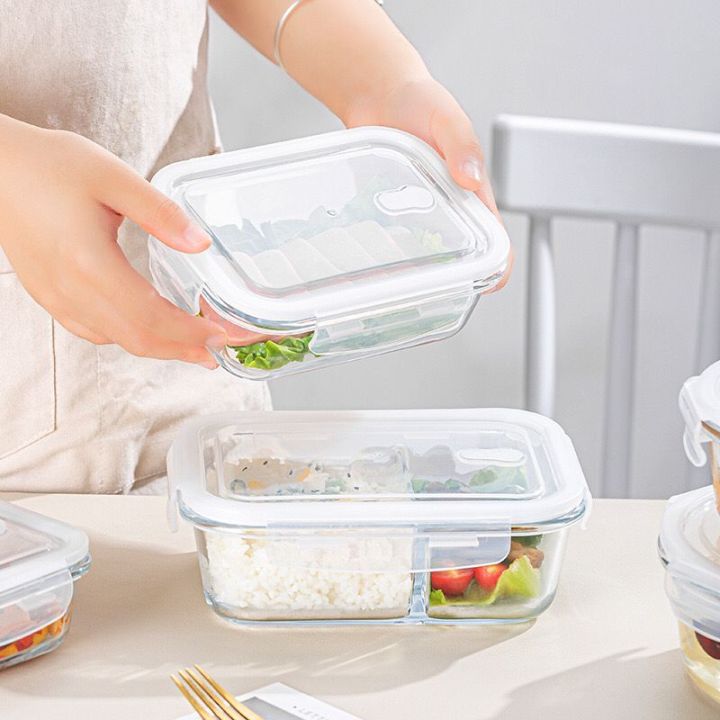 Borosil Klip N Store 700ml Partition Rectangle Food Storage Container ...