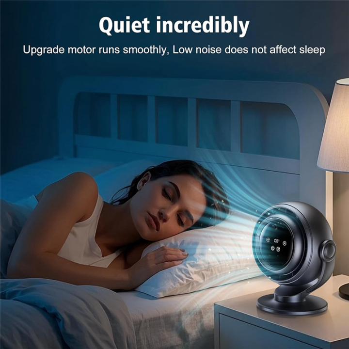Desk Fan,Oscillating Air Circulator Fan High Wind Speed Cooling Fan ...