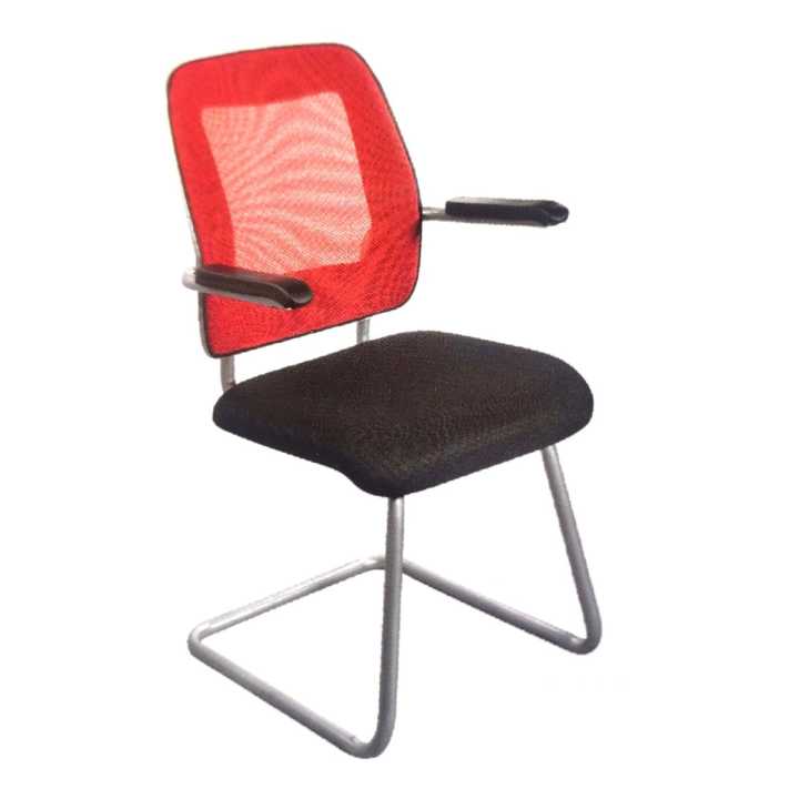 Red-Black Visitor Chair (TP 848) | Daraz.com.np
