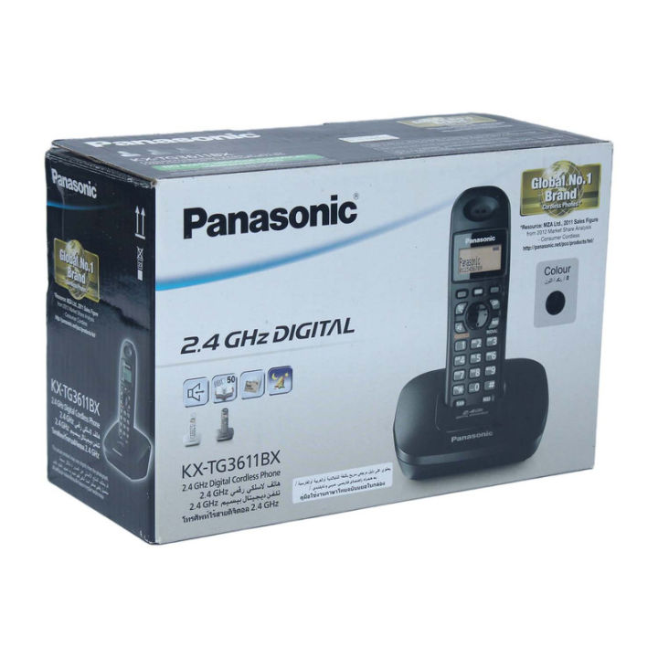 Panasonic Single Line 2.4GHz KX-TG3611 Digital Cordless Telephone | Daraz.com.np