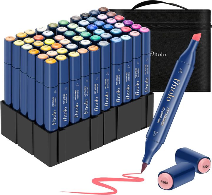 Alcohol Marker/ Finolo Double Nib 60 Sheds Alcohol Mareker for Design ...