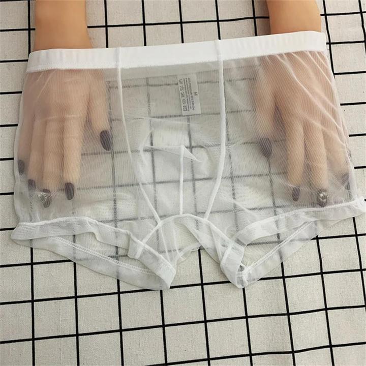 NEW interiorropaиксжуысурт underwear panties boxer men's see-through ...