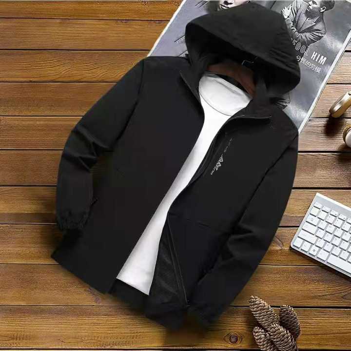 Men's Heavy-Duty Winter Windcheater with Fur-Lined Hood and Multiple ...