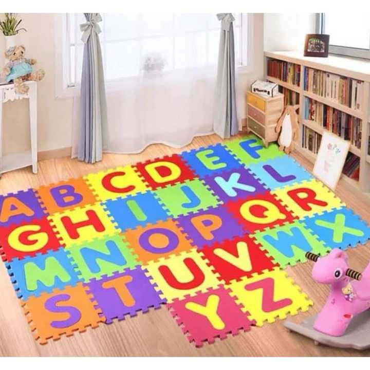 Kids Mini Alphabet Puzzle Foam Interlocking Learning Educational ...