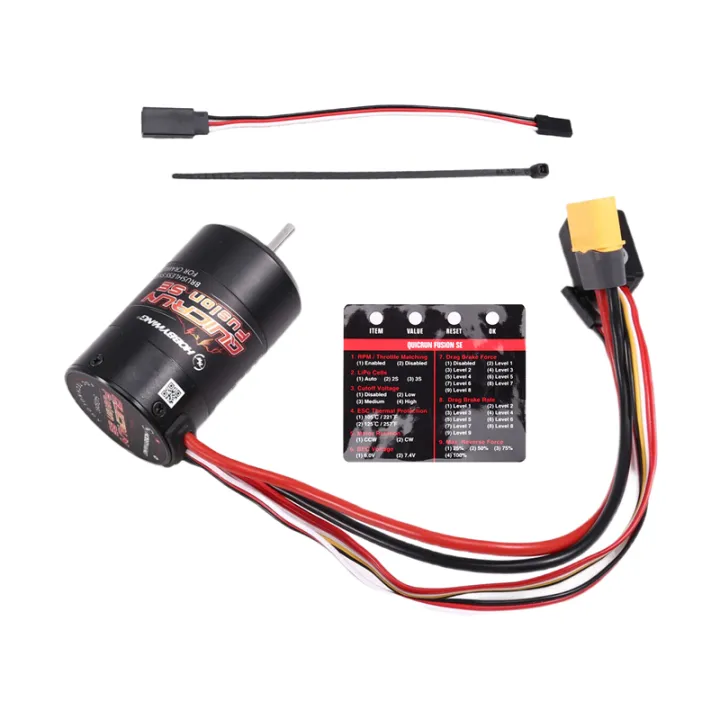 Fusion SE 1800KV 2-In-1 Sensored Brushless Motor & 40A ESC Waterproof ...