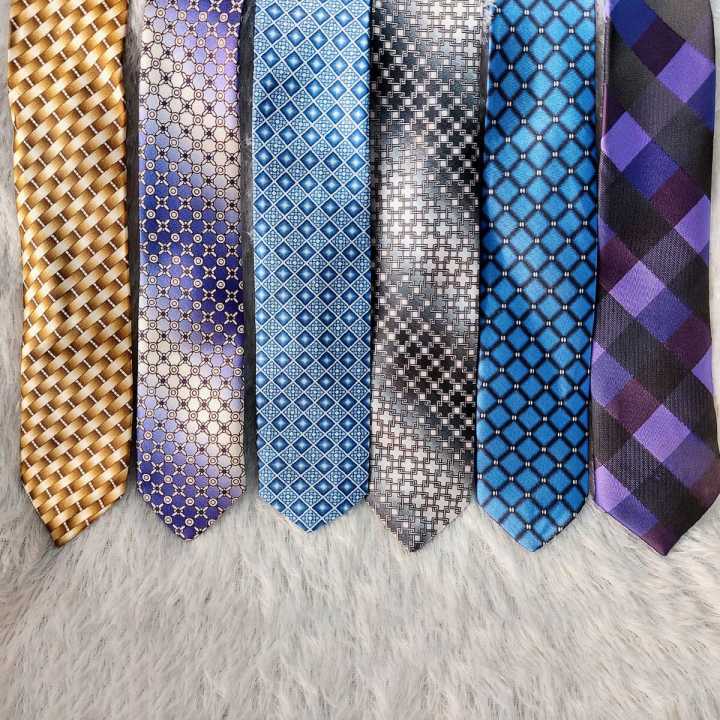 Multi Color Skinny Tie, Pattern Design Suit Tie For Men | Daraz.com.np