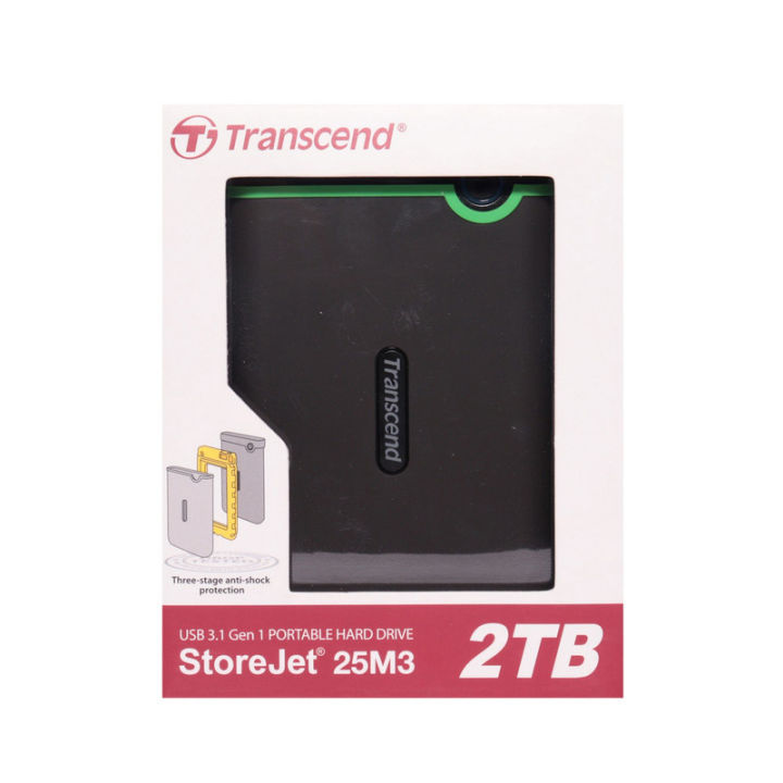 Transend Model No. STOREJET 25M3 Black Color External Hard Disk | Daraz ...