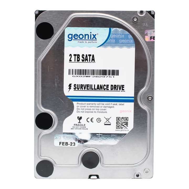 Black Color Geonix Surveillance Drive 2TB Hard Drive | Daraz.com.np