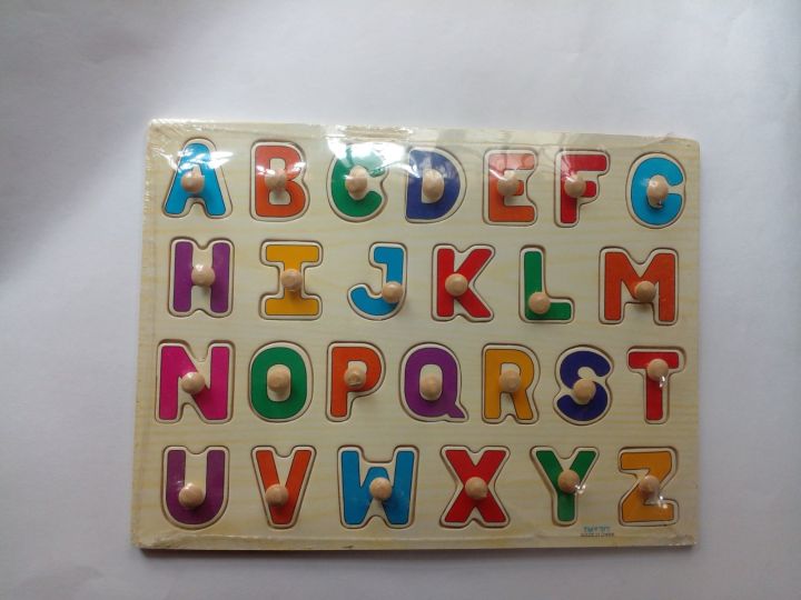 Wood Colorful Board Educational English Letters | Daraz.com.np