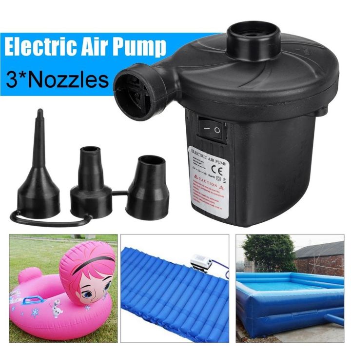 3 nozzle electric air pumps,fast inflatable pump,air inlet/outlet ...