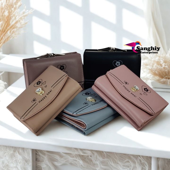Luck PU Leather Wallet for Women Handbag Fashion Coin Purse Ladies ...