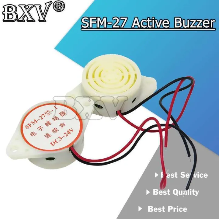 2PCS SFM-27 Active High-decibel 3-24V 12V 95DB Electronic Beep Alarm ...
