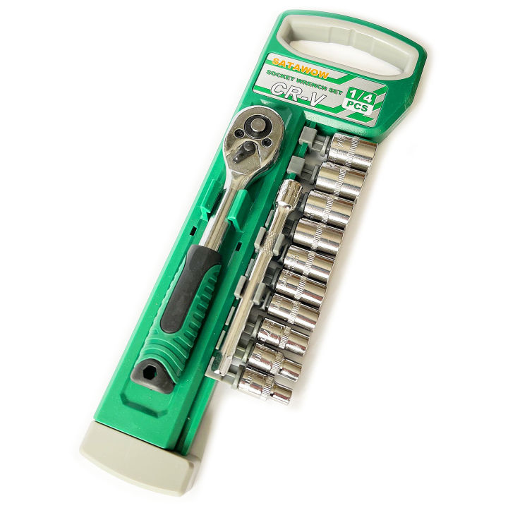 1/4" Socket Wrench Set 12 Pieces CR-V | Daraz.com.np