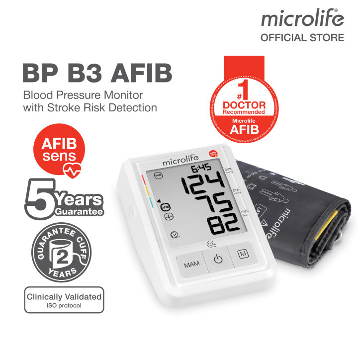 Microlife BP B3 AFIB | Blood Pressure Monitor with Atrial Fibrillation ...