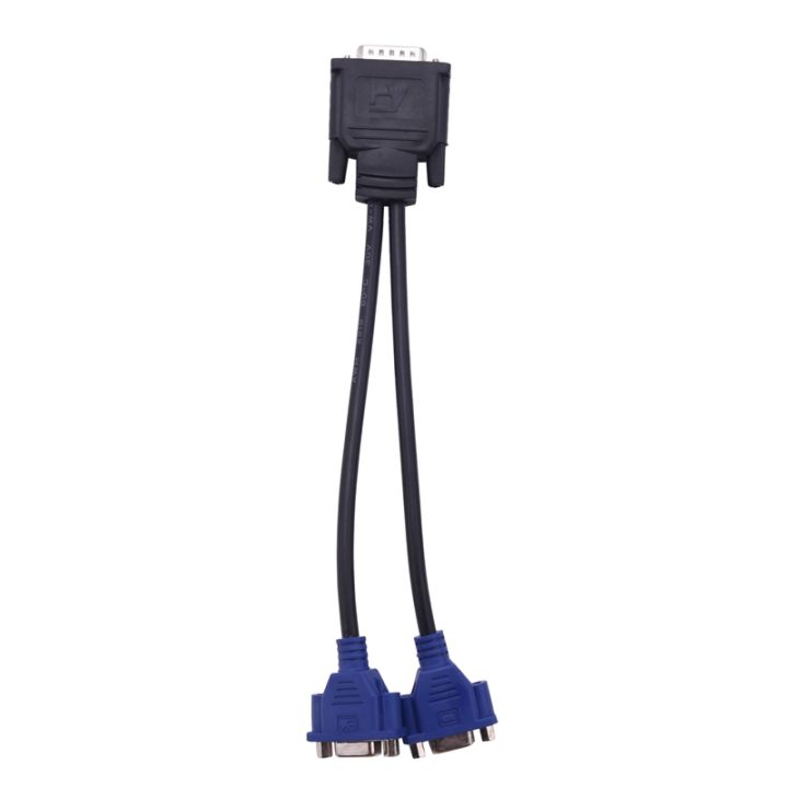 DMS-59 Pin to 2 Dual VGA 15 Pin Female Splitter Adapter Cable | Daraz ...