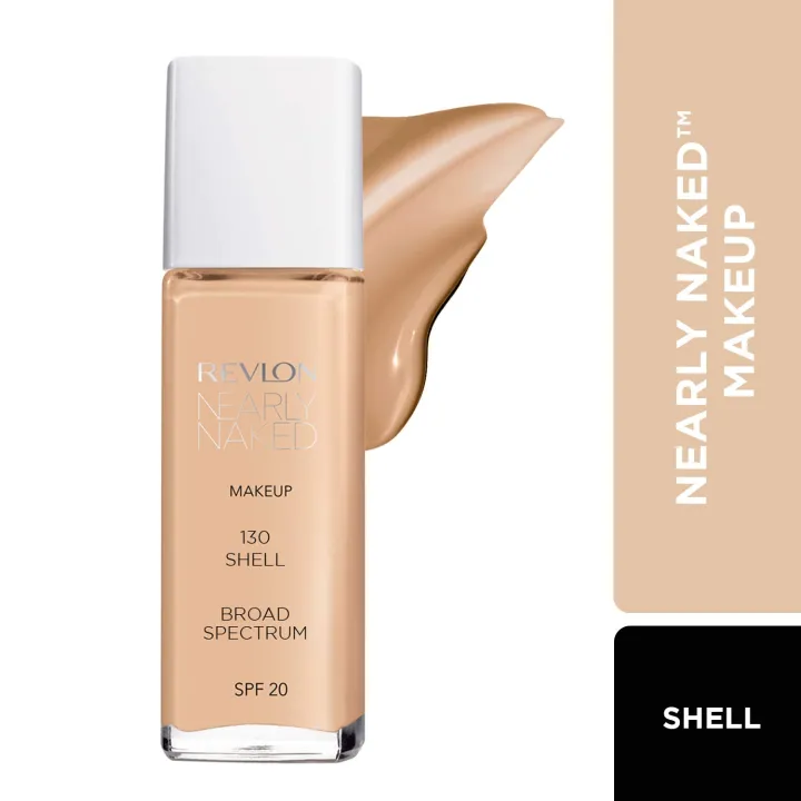REVL0N Nearly Naked Make-Up SPF20 Foundation - 130 Shell (30g) | Daraz.com.np