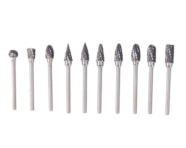 Tungsten Steel Solid Carbide Milling Cutter Rotary Diamond Burrs Set ...
