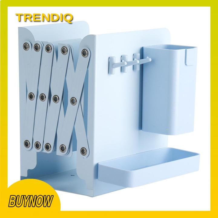 Trendiq High-quality Bookends Metal Bookends with Pen Holder Tray ...