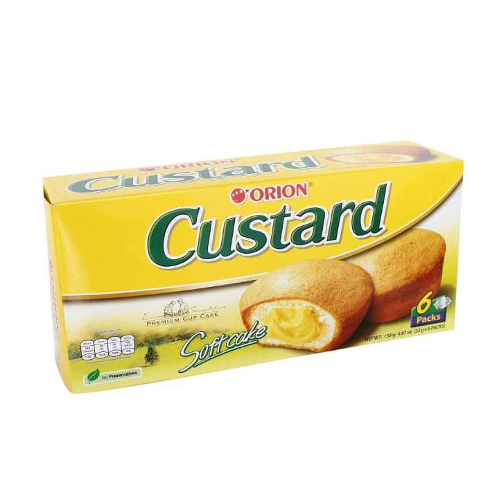 Orion Custard Soft Cake 6 Packs - 138 G | Daraz.com.np