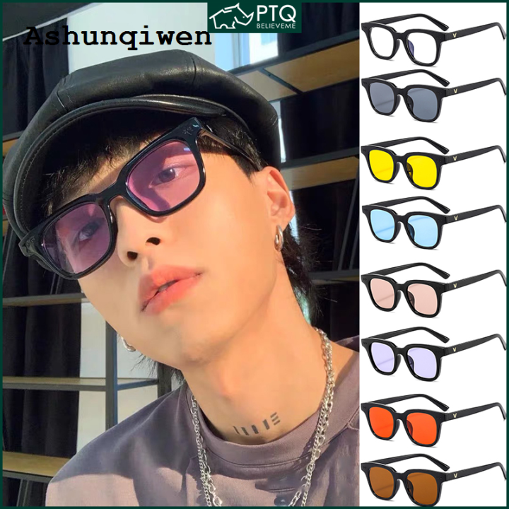 Ashunqiwen Sunglasses Shades for Men Women Ocean Lens Jelly Sun Color ...