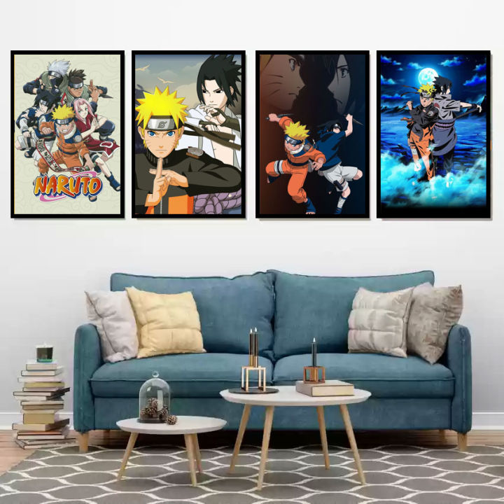 Vylon A4 Sized Poster Naruto Japanese Anime Manga Wall Posters PVC ...