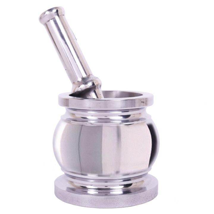 Shagun Stainless Steel Coated Kitchen Khalbatta, Okhli Masher, Mortar ...