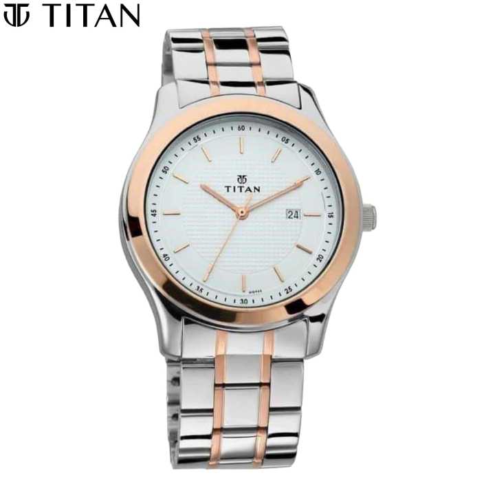 Titan 1627Km01 Regalia Baron White Dial Analog Watch For Men | Daraz.com.np