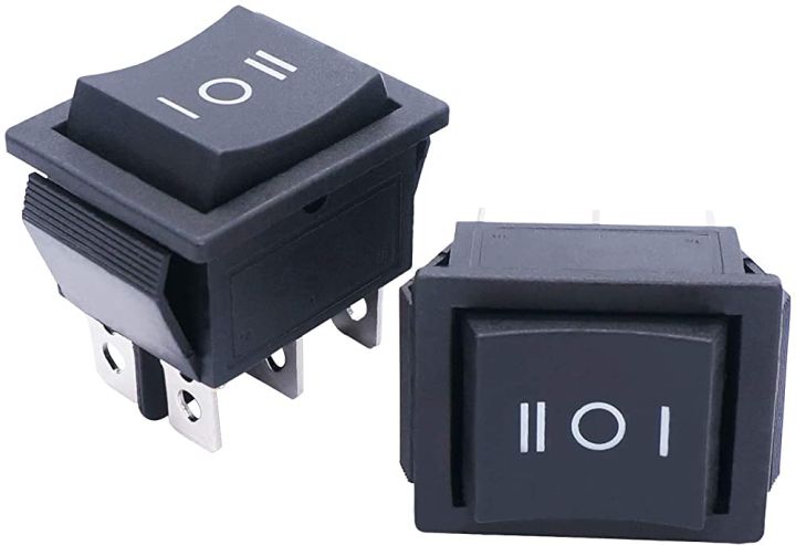 3 Pcs 6 Pin Switch AC 250V/16A 125V/20A ON Off ON DPDT 6 Pin Latching ...
