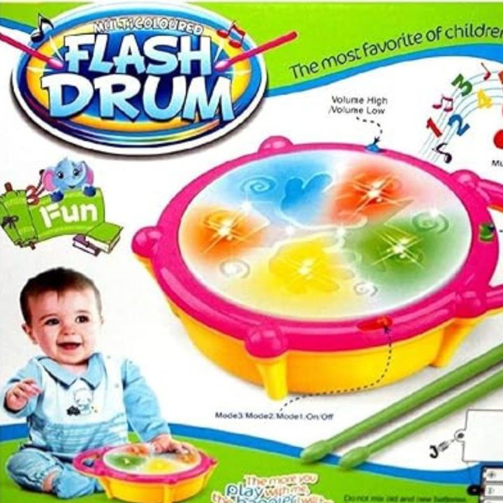 Electronic Flash Drum Set for Kids – Dynamic Lamplight, Hand Beat ...