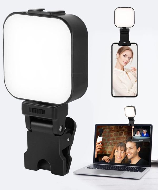ACNCTOP 64 LED Rechargeable Selfie Light - 5 Lighting Mode Phone Ring ...