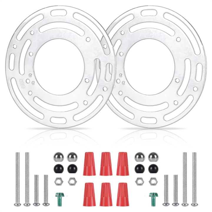 2 Pack Light Fixture Mounting Brackets, Ceiling Light Mounting Plate ...
