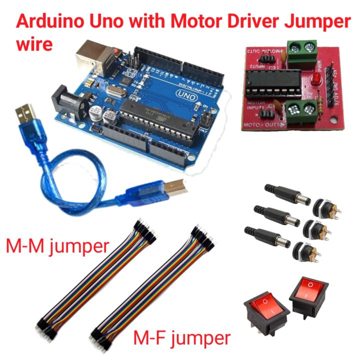 Arduino Uno With Cable L293d Motor Driver Male Female Jumper And Dc ...