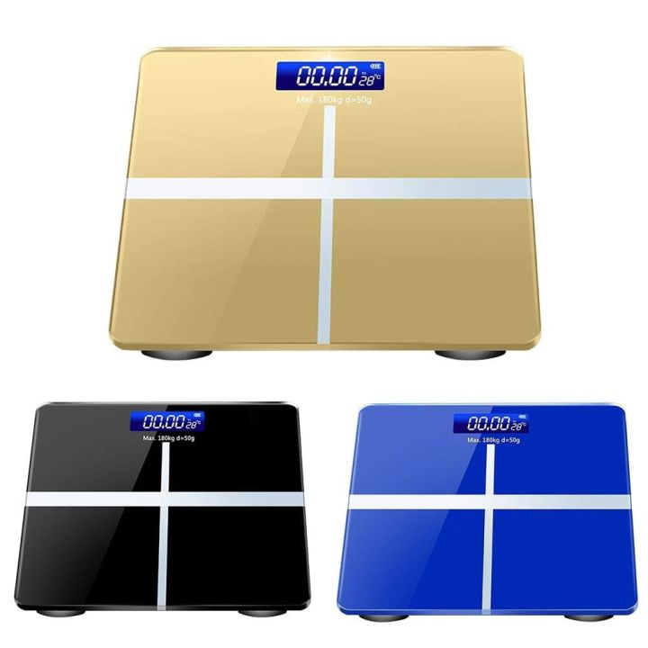 Digital Scale with LCD Display, Body Tape Measure, 180 KG Capacity ...