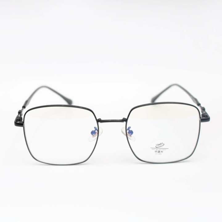Black Metal Frame Blue Cut Glass For Unisex | Daraz.com.np