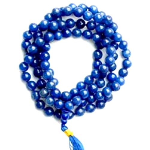 Crystal Quartz Mala For Spiritual Powers; HighQuality Sphatic Blue ...