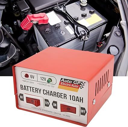 EBTOOLS Car Battery Charger Smart Car Battery Charger Metal Quick ...