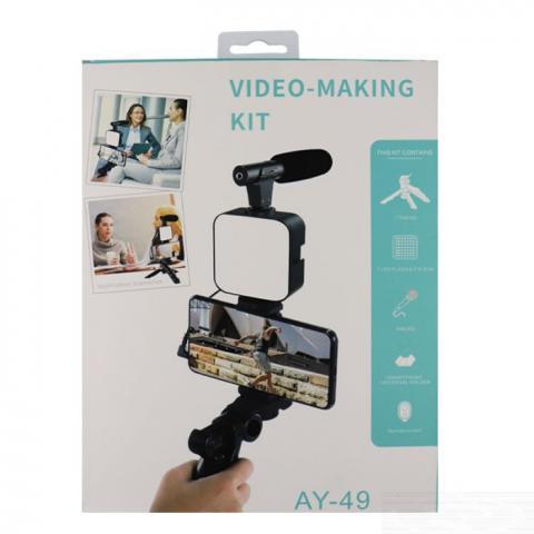 Vidéo Vlogger Kits Microphone LED/ VIDEO -MAKING TRIPOD | Daraz.com.np