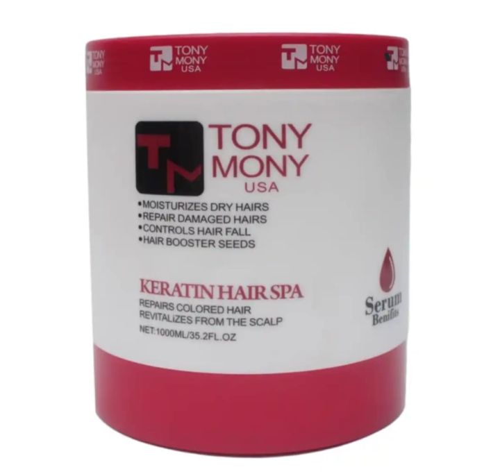 Tony Mony USA Keratin Hair Spa 1000ml with Serum Benefits - For Dry ...
