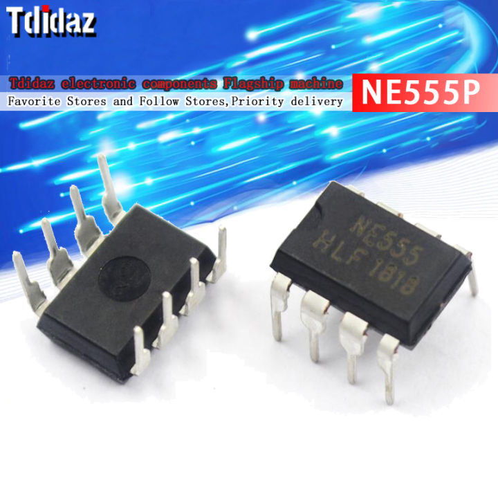 10PCS NE555 NE555P DIP8 NE555N DIP 555 Timers DIP-8 New and Original IC ...