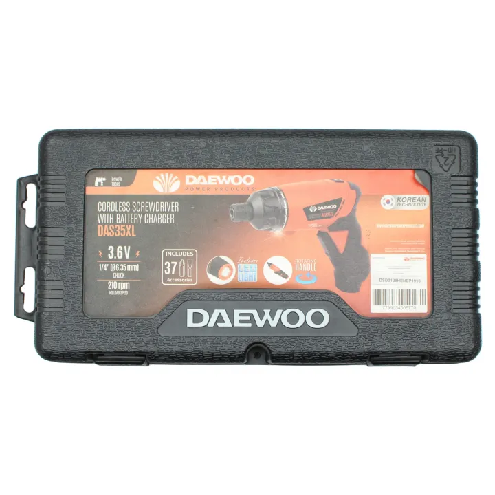Daewoo Cordless Screwdriver with Battery Charger DAS35XL 3.6V 1/4" | Daraz.com.np