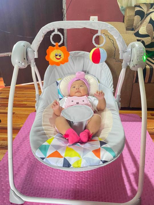 Baby Electric Remot Control Musical Auto Swing Rocker | Daraz.com.np