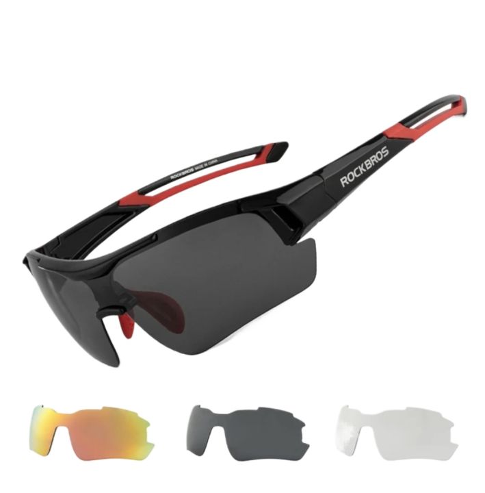 Rockbros Bike Polarized Glasses Protective Cycling Goggles Men's Sport ...