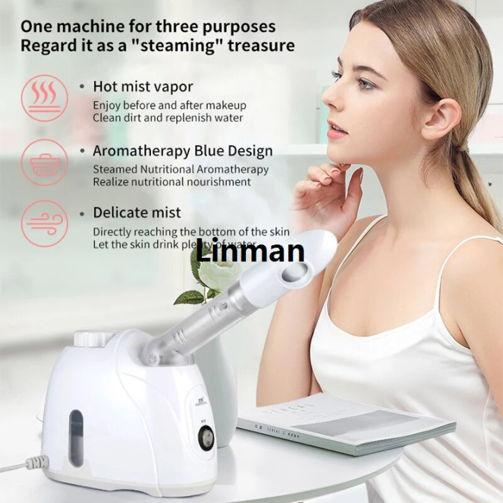 Facial Steamer with Extendable Arm Steaming Warm Mist Humidifier for ...