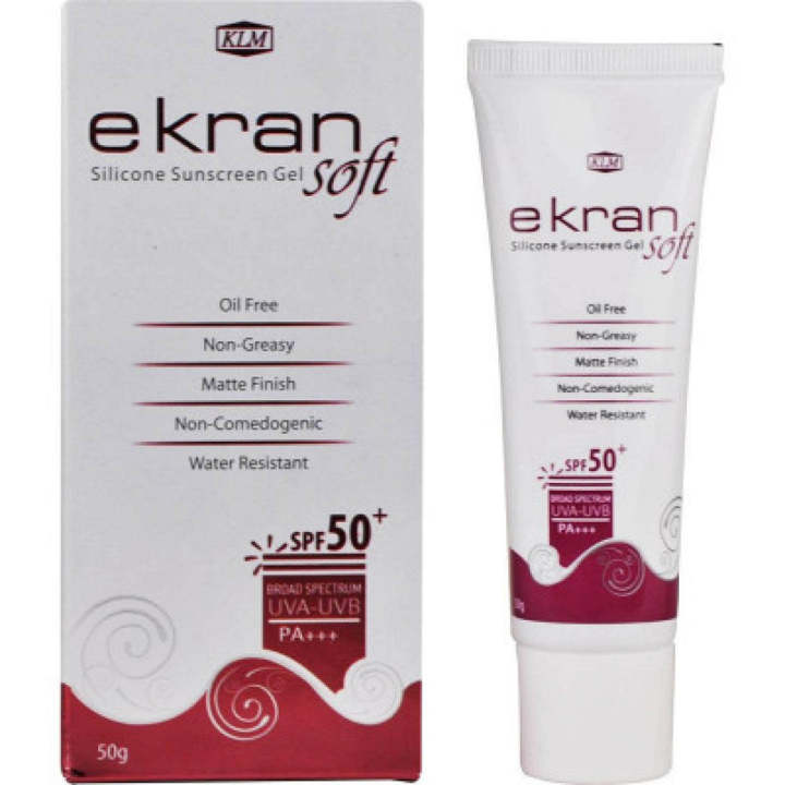 Ekran Spf 50+ Silicon Sunscreen Gel Soft, Spf 50+, 50G, KLM | Daraz.com.np