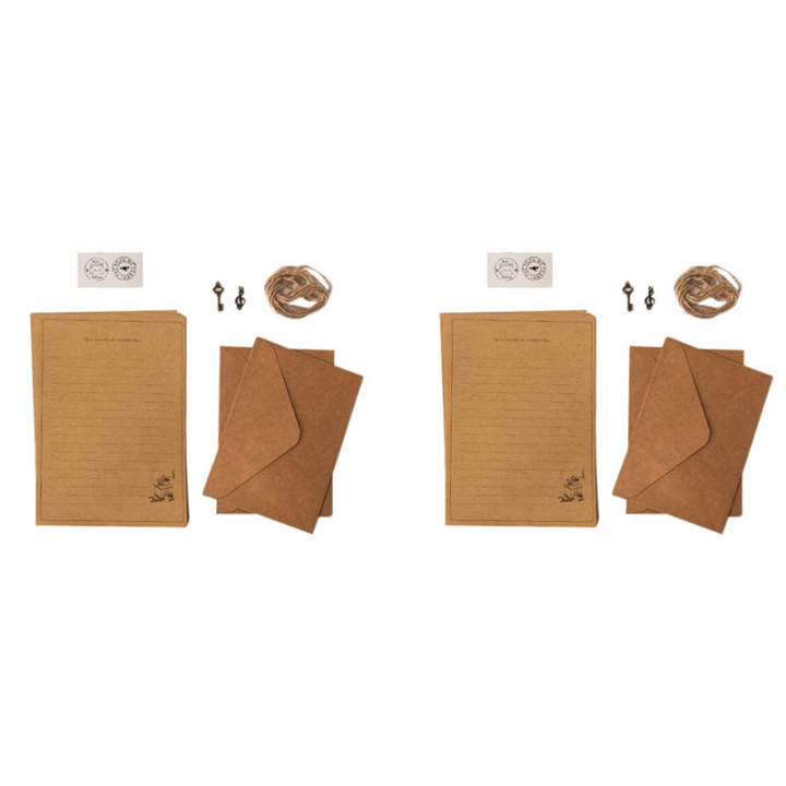 24 Pcs Vintage Kraft Paper Writing Paper European Style Paper for ...