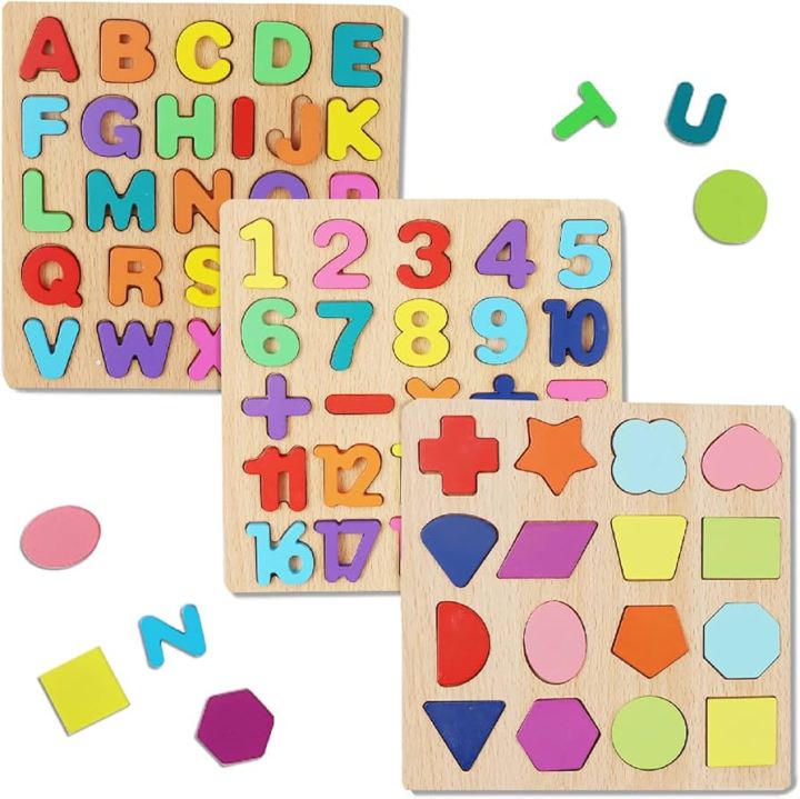 3 In 1 Wooden Puzzle Combo Set | Daraz.com.np