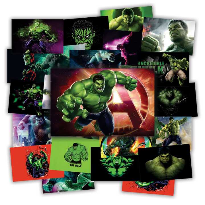 KYVOR Hulk Collectible Sticker Pack of 25pcs (10cm x 15cm) | Daraz.com.np