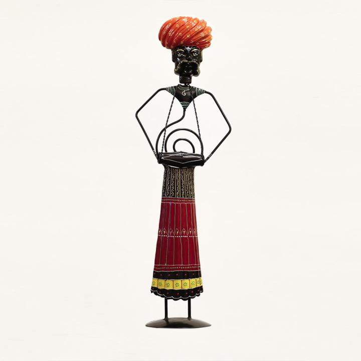 Men With Madal Design Showpiece(Ja-636) - Black | Daraz.com.np