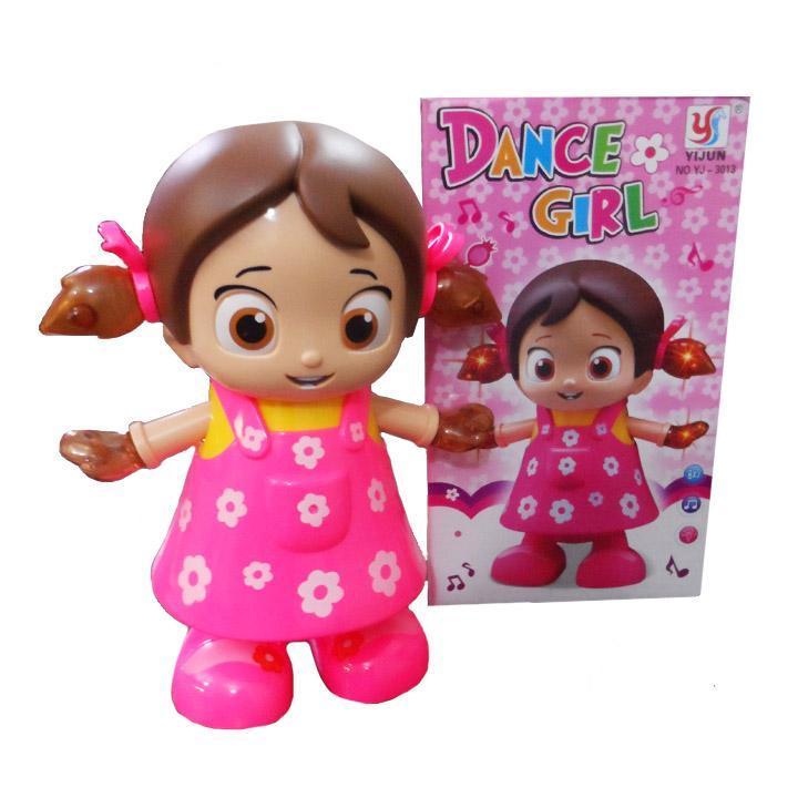 Dancing Girl Musical Fun Toy With Flash Light Dancing Doll Girl Light ...