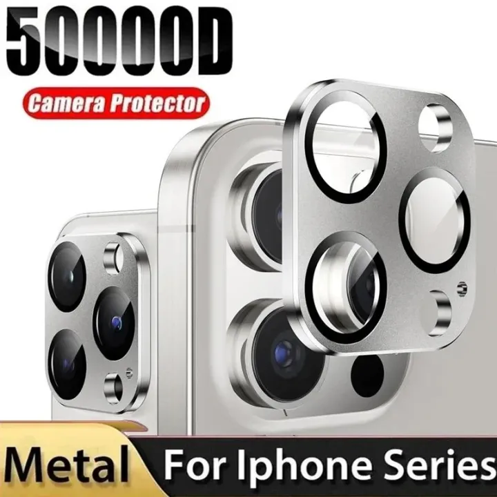 1Pcs Metal Camera Lens Protector Glass for IPhone 13 12 14 ProMax HD ...